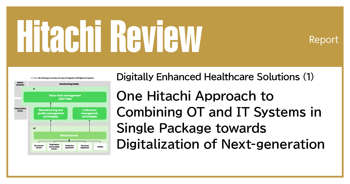 One Hitachi Approach to Combining OT and IT Systems in Single Package ...